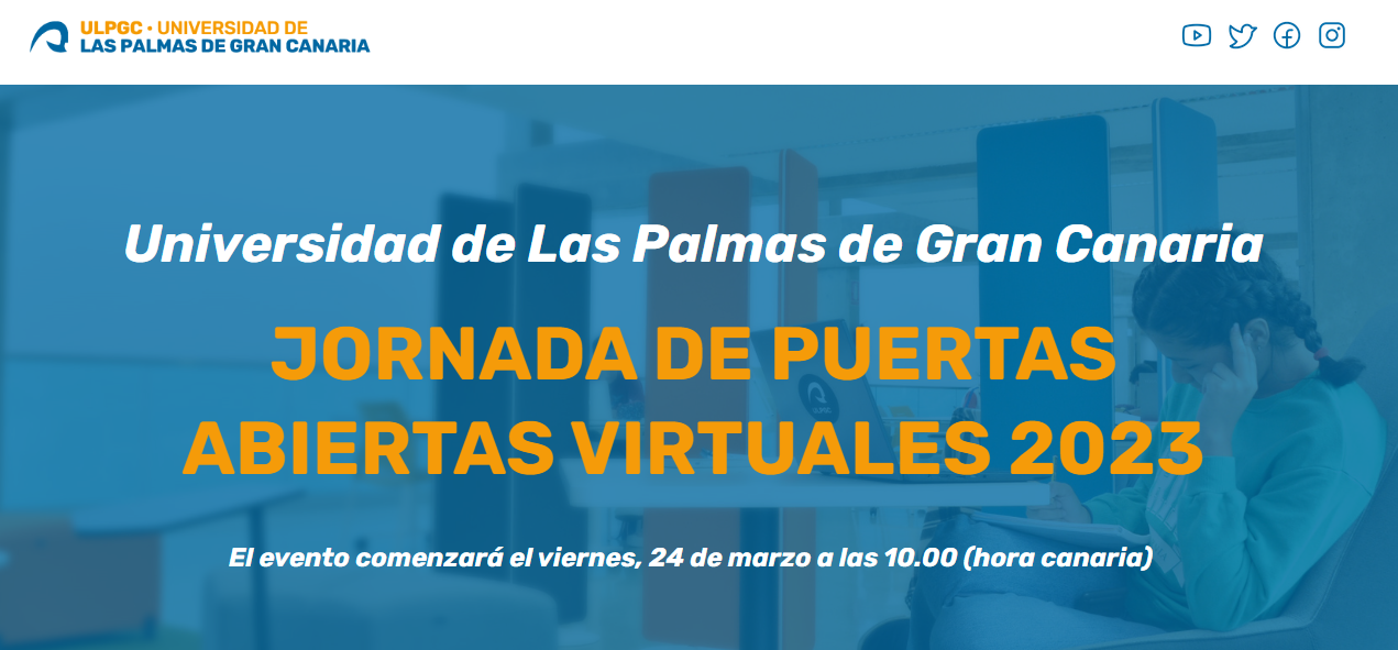 Jornada virtual de Puertas Abiertas | ULPGC - Universidad de Las Palmas de Gran Canaria