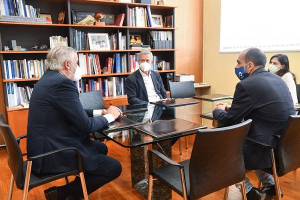 El Rector Lluís Serra recibe al Presidente de la Confederación Canaria ...